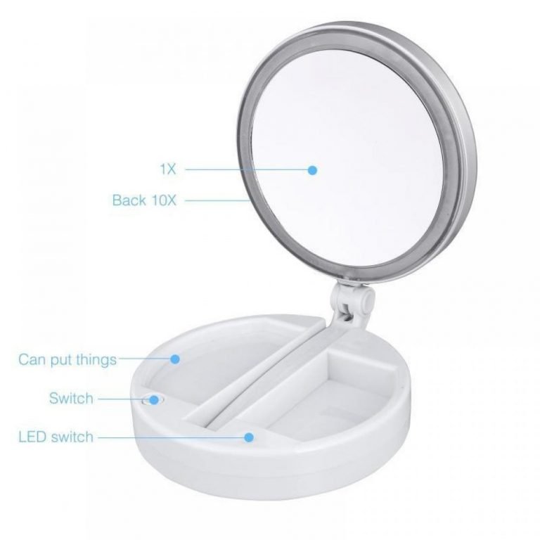 Led Lighted Travel Mirror — Luxenmart Up to 80% Off, All For You
