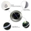 4 Waterproof Solar Powered LED Disk Lights — Luxenmart Up to 80% Off ...