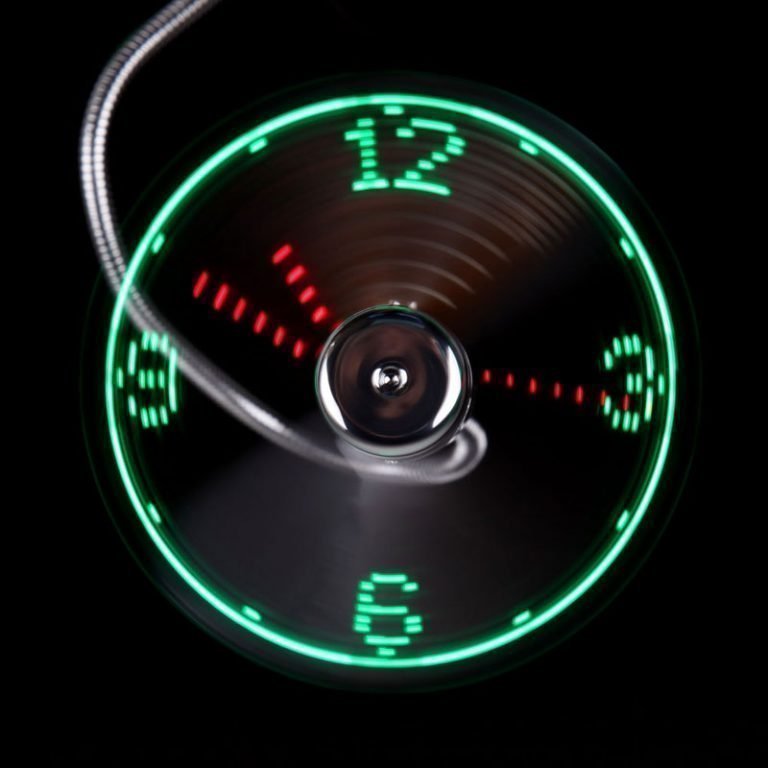 USB LED Clock Fan — Luxenmart Up to 80% Off, All For You