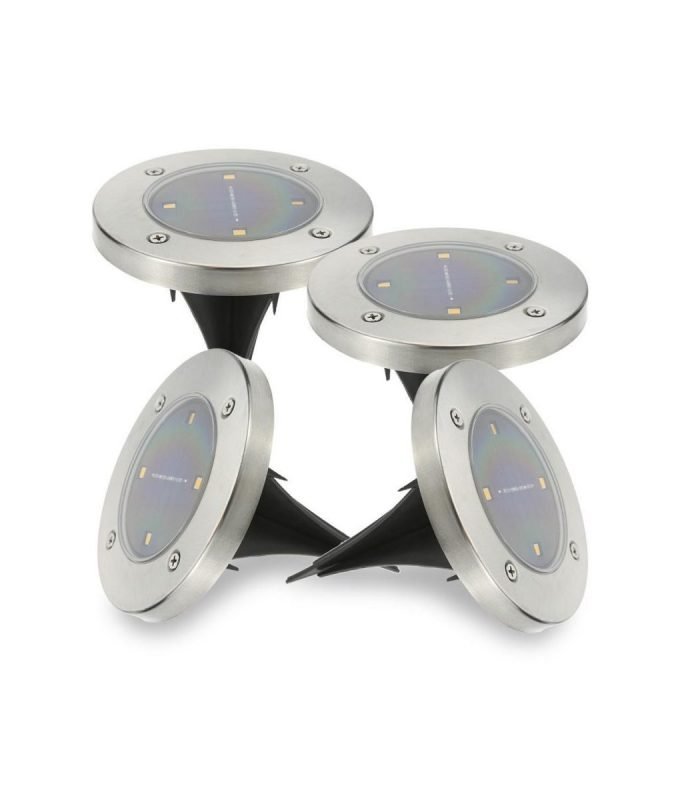 Waterproof Solar Powered LED Disk Lights-up to 80% OFF. Buy from Luxenmart