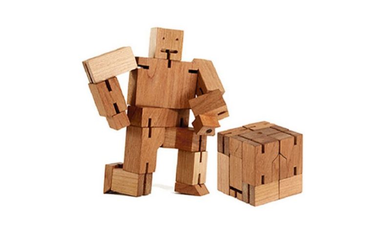 Wooden Cubebot Cube Robot - Wooden Magic Cube Robot — Luxenmart Up to ...