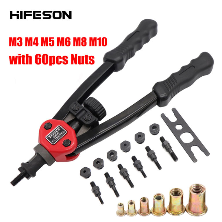 Premium Easy Automatic Rivet Tool Set - Hand Threaded Rivet Nuts Guns