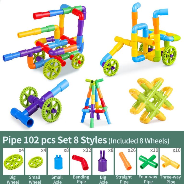 Pipe Building Blocks Toys Enlightening Pipeline Tunnel Construction ...