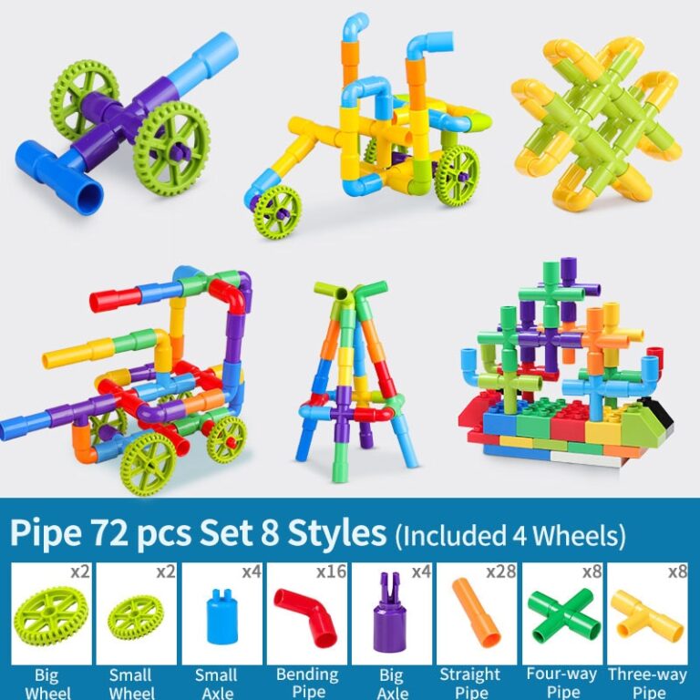 Pipe Building Blocks Toys Enlightening Pipeline Tunnel Construction ...