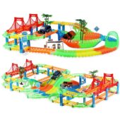 2019 Railway Magical Racing Track Play Set Educational DIY Bend ...