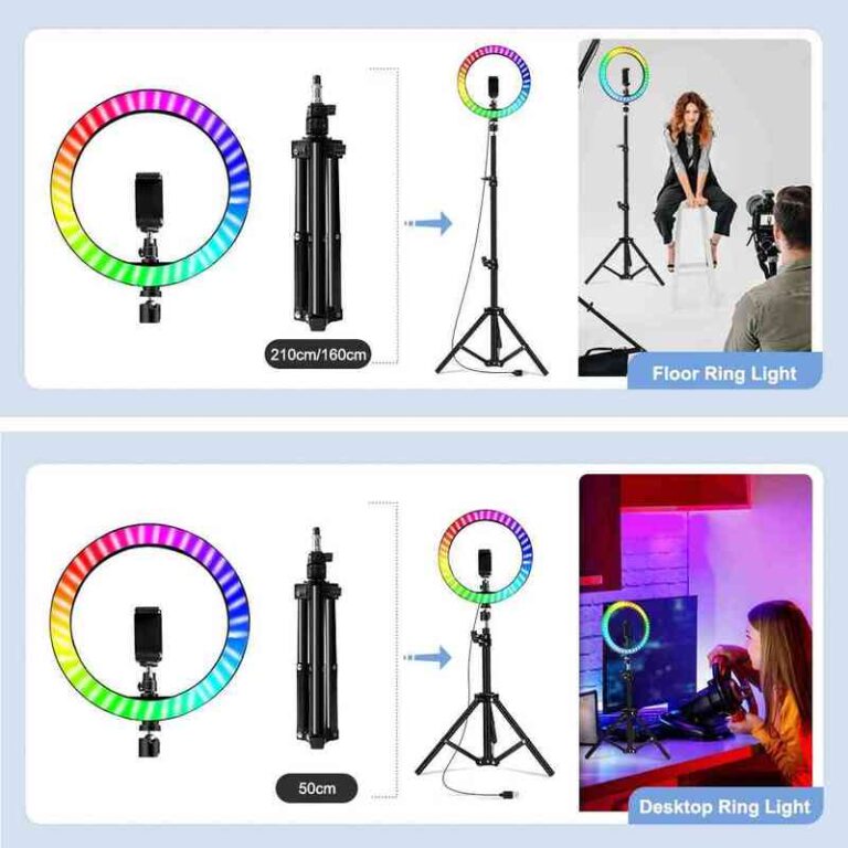 10 Inch Rgb Video Light 16Colors Rgb Ring Lamp — Luxenmart Up to 80% ...